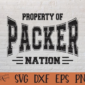 Packer Nation Svg, Packers Mascot Svg, Packers School Spirit Svg ...