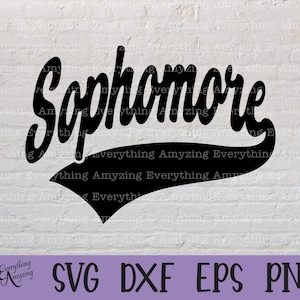 Sophomore Swoosh Svg, Sophomore Class Svg, High School, Back to School ...