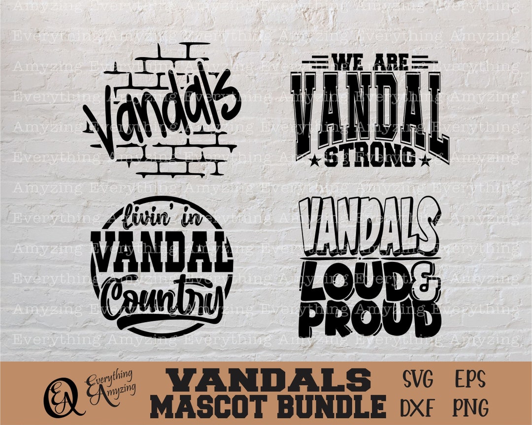 Vandals Mascot Bundle Svg, Vandals School Spirit Svg, Vandals ...