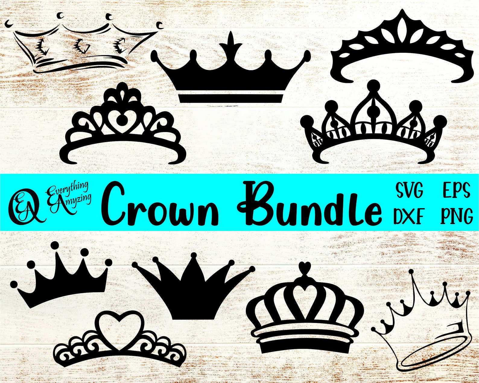 Crown SVG Bundle Tiara Svg Princess Crown Svg Royal Svg - Etsy