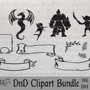 Dnd Clipart Bundle Svg, Dungeons and Dragons Svg, Dnd Dice Svg, Dnd ...