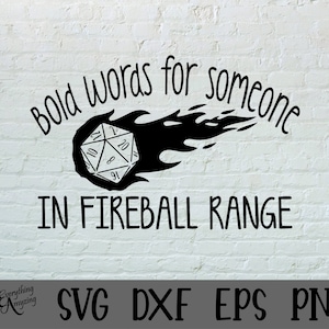 Fireball Range Svg Dnd Svg Dungeons and Dragons Svg RPG - Etsy