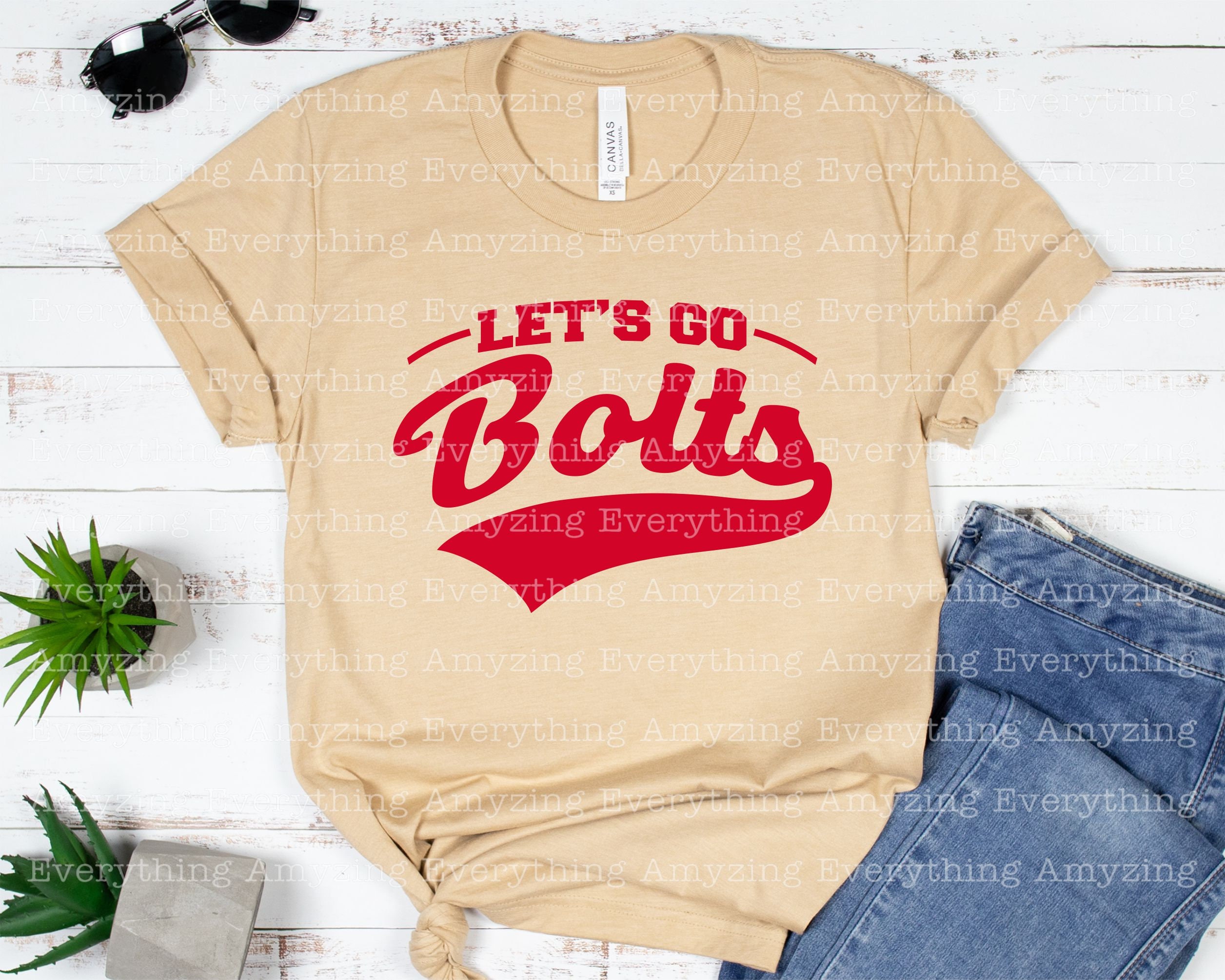 Let's Go Bolts Svg, Bolts Mascot Svg, Bolts High School Svg, Bolts ...