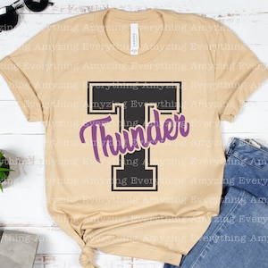 Thunder Mascot Bundle Svg, Thunder School Spirit Svg, Thunder ...
