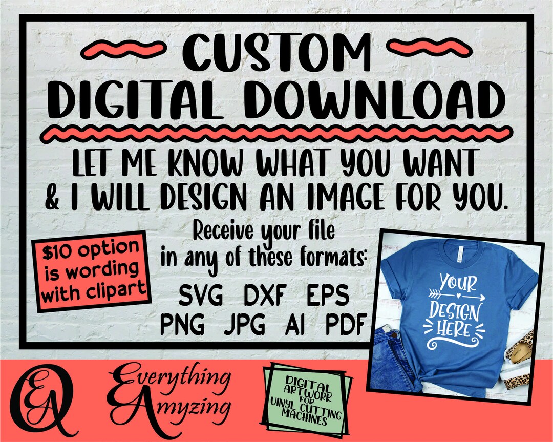 Custom Digital Download Svg, Custom PNG, Artwork Svg, Custom Svg Design ...