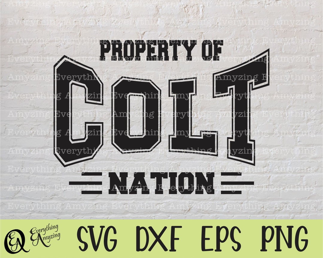 Colt Nation Svg, Colts Mascot Svg, Colts School Spirit Svg, Colts ...