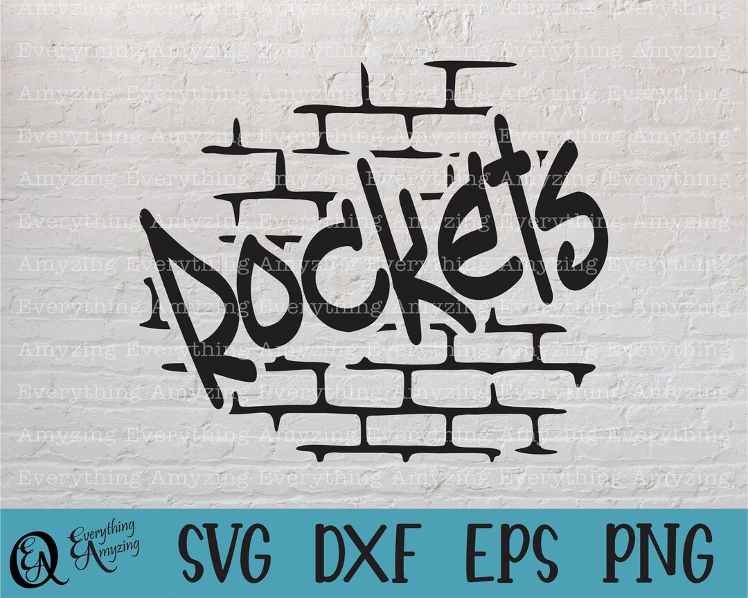 Rockets Graffiti Svg, Rockets Mascot Svg, Rocket School Spirit, Rockets ...