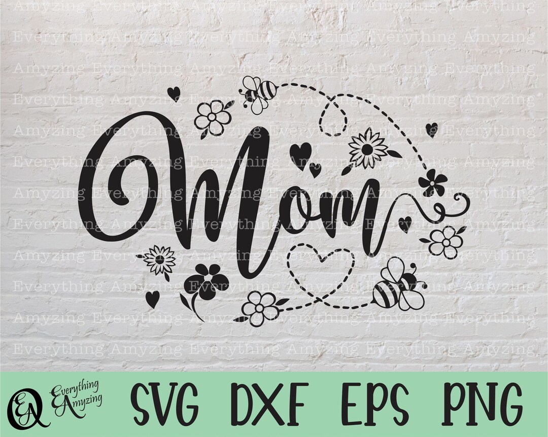 Mom Svg, Floral Mom Svg, Happy Mothers Day Svg, Mom Life Svg, Blessed ...