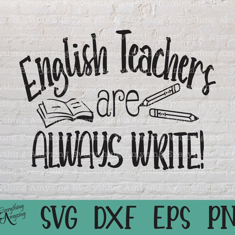 English Teacher Svg - Etsy