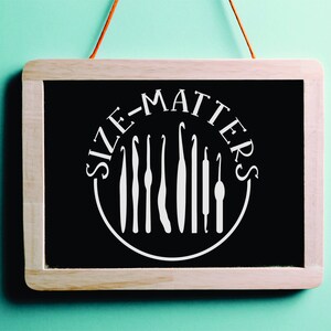 Size Matters Design Bundle Svg Crochet SVG Cricut Svg - Etsy