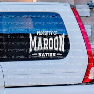 Maroon Nation Svg, Maroons Mascot Svg, Maroons School Spirit Svg ...