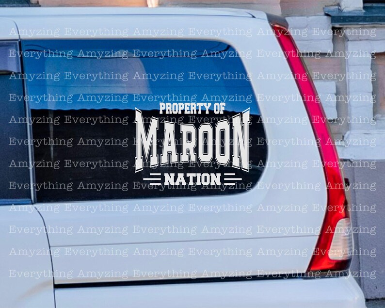 Maroon Nation Svg, Maroons Mascot Svg, Maroons School Spirit Svg ...