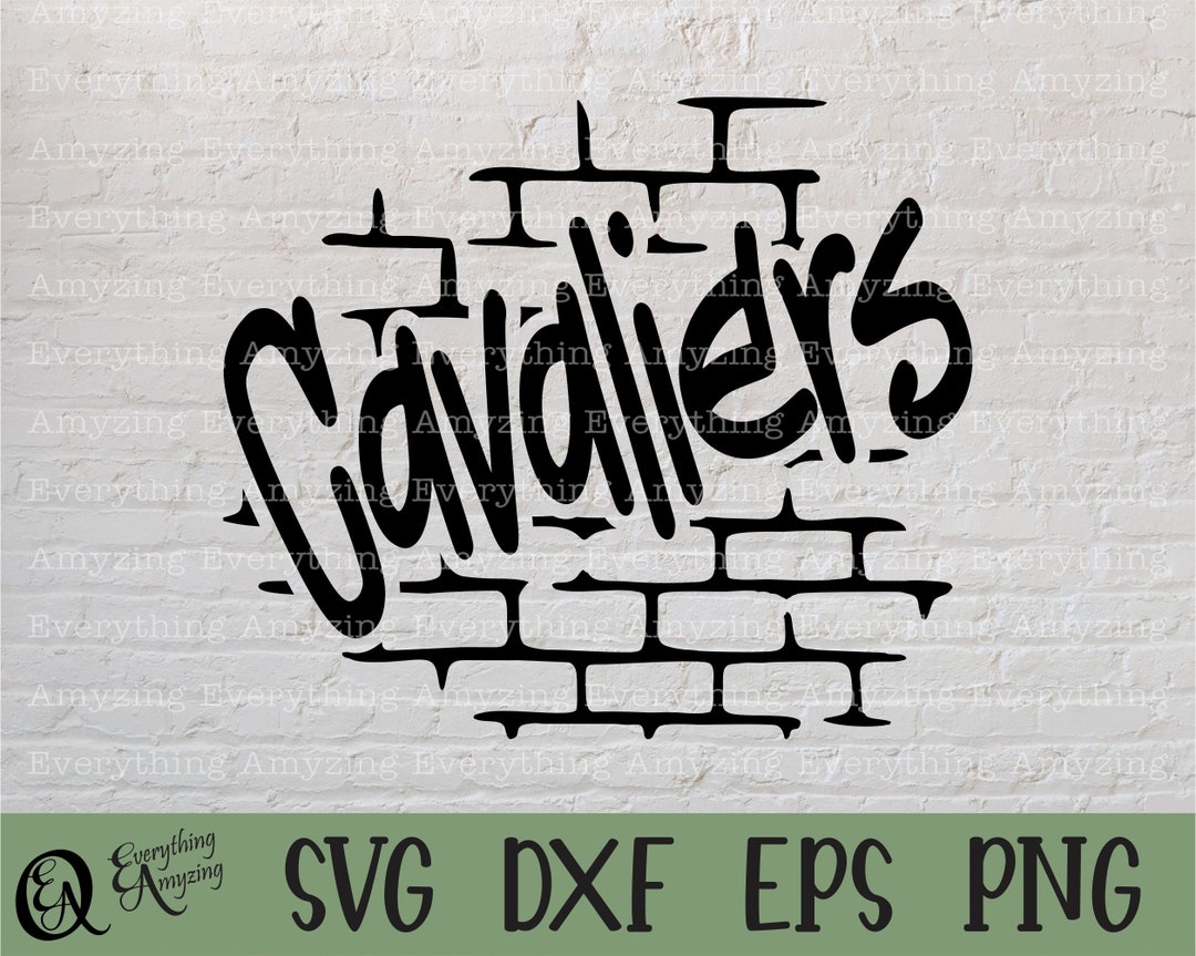 Cavaliers Graffiti Svg, Cavaliers Mascot Svg, Cavalier School Spirit ...