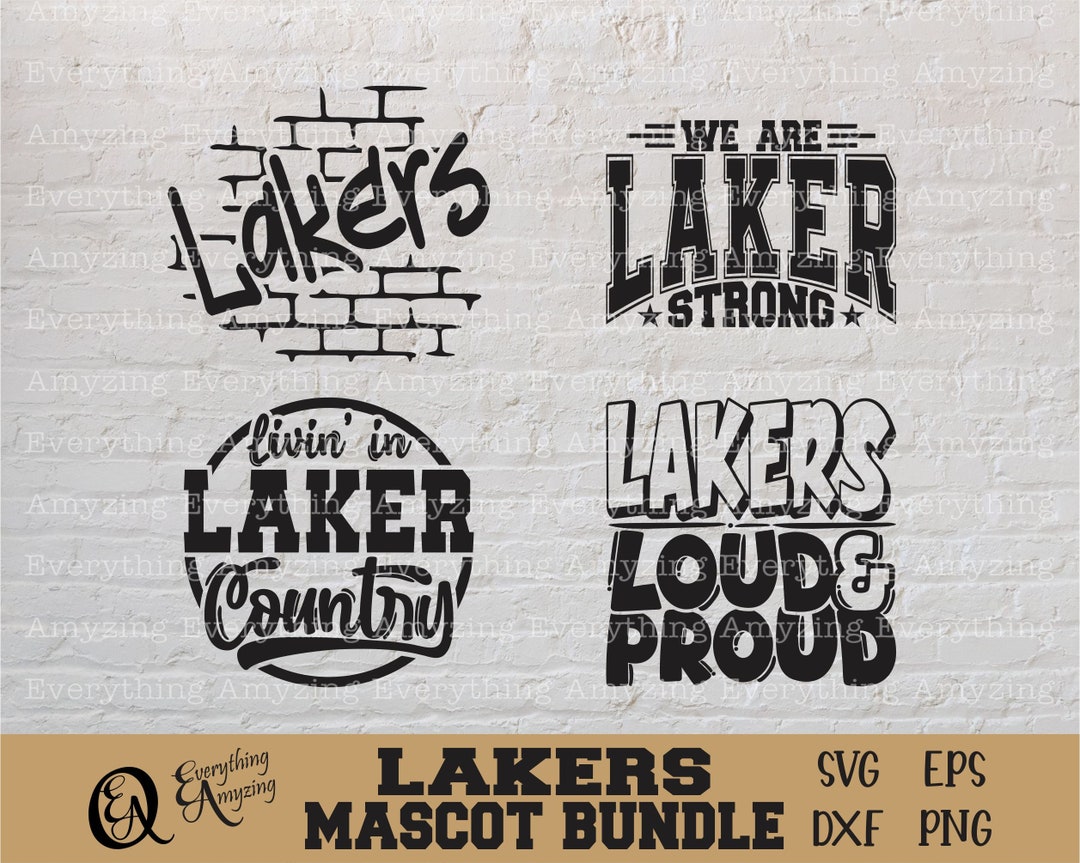 Lakers Mascot Bundle Svg, Lakers School Spirit Svg, Lakers Cheerleading ...