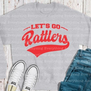 Let's Go Rattlers Svg, Rattlers Mascot Svg, Rattlers School Spirit ...