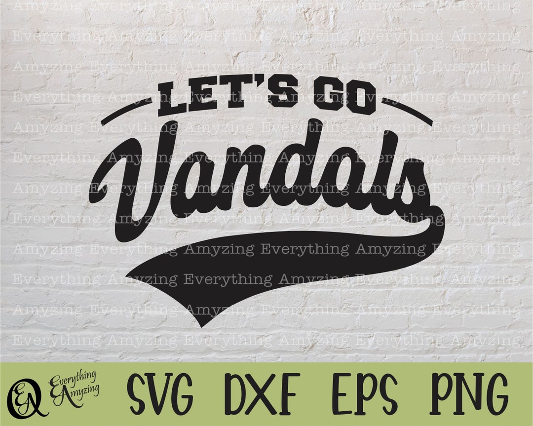 Let's Go Vandals Svg, Vandals Mascot Svg, Vandals School Spirit Svg ...
