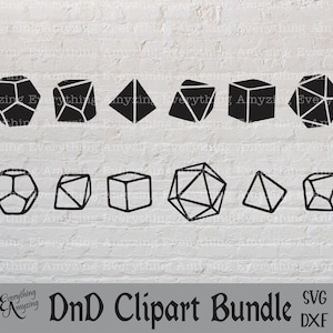 Dnd Clipart Bundle Svg, Dungeons and Dragons Svg, Dnd Dice Svg, Dnd ...