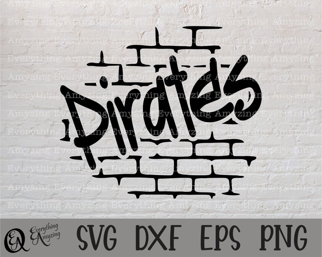 Pirates Graffiti Svg, Pirates Mascot Svg, Pirate School Spirit, Pirates ...
