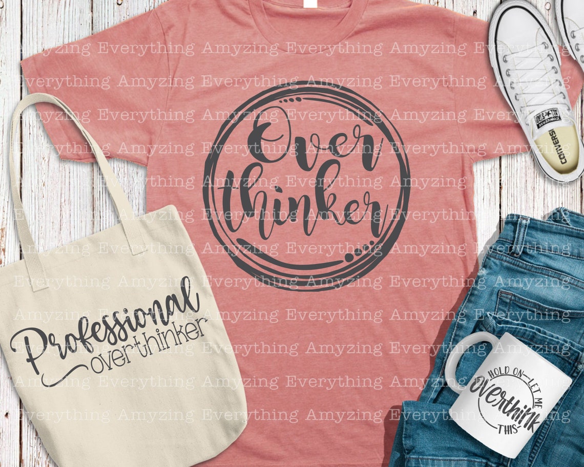 Overthinker Svg Bundle Professional Overthinker SVG Cricut - Etsy