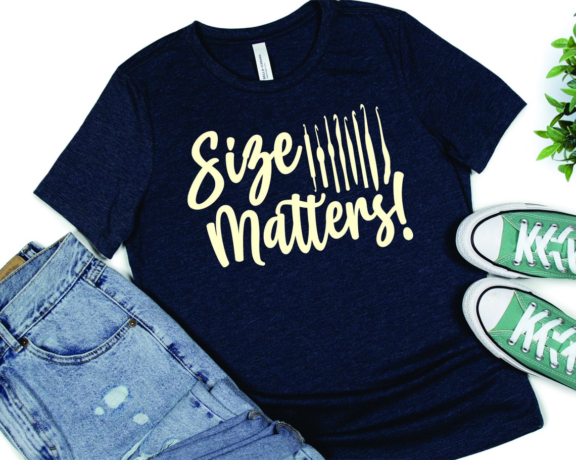 Size Matters Design Bundle Svg Crochet SVG Cricut Svg - Etsy