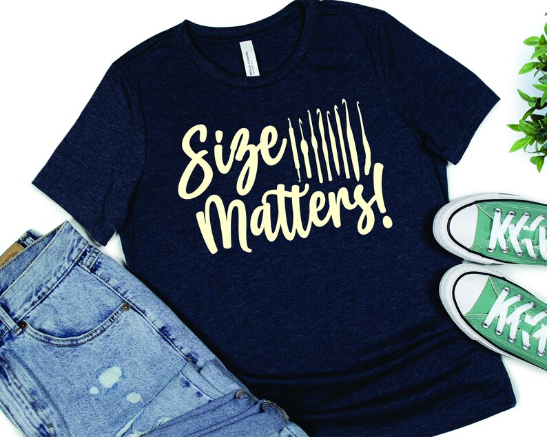 Size Matters Design Bundle Svg Crochet SVG Cricut Svg - Etsy