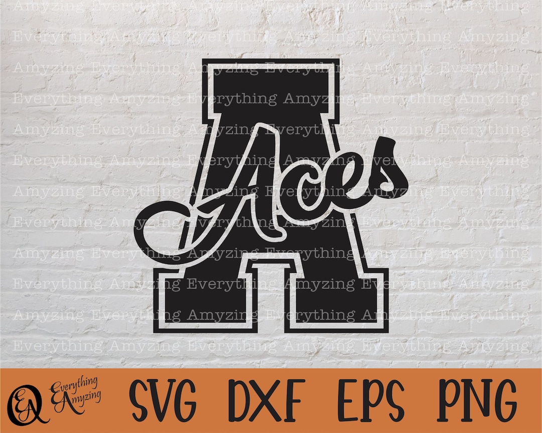Aces Svg, Aces Mascot Svg, Aces School Spirit Svg, Aces Cheerleading ...