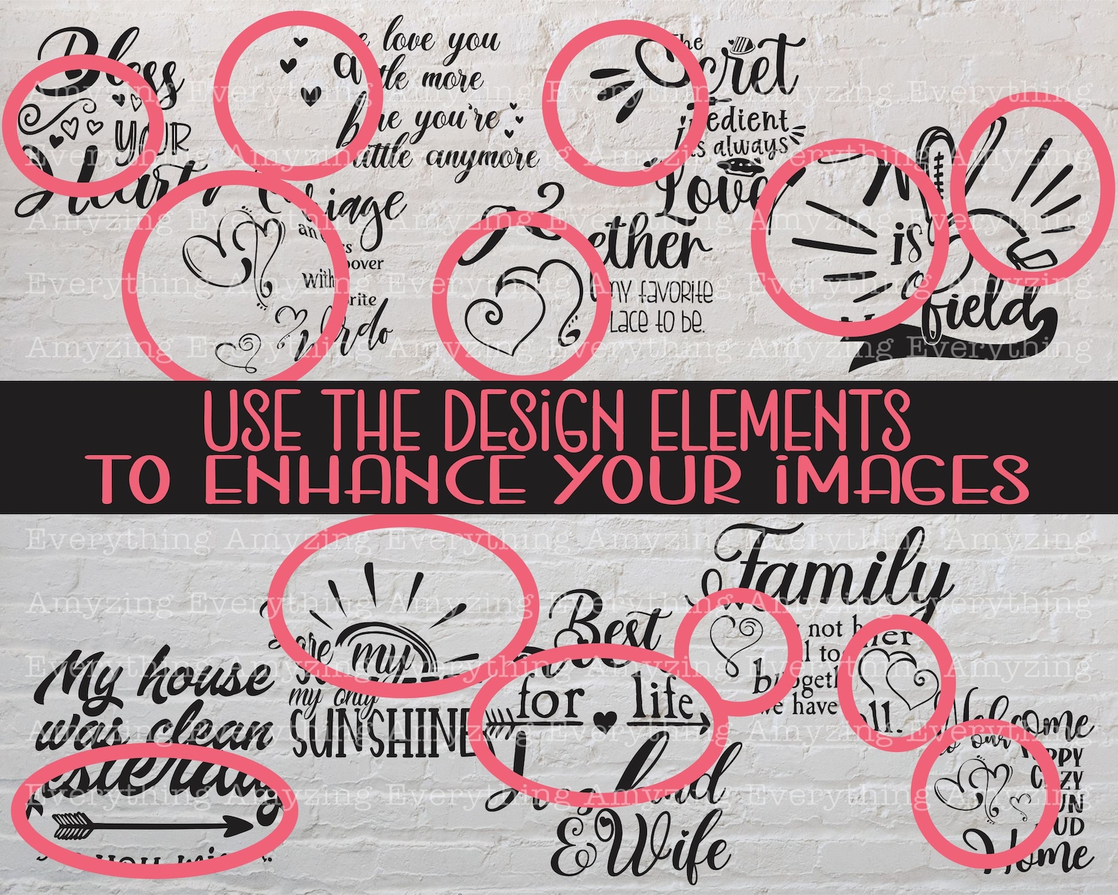 Design Elements SVG Bundle Accent Svg Doodle Svg Flourish - Etsy