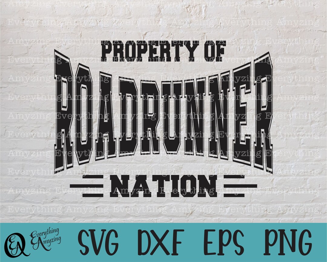 Roadrunner Nation Svg, Roadrunners Mascot Svg, Roadrunners School ...