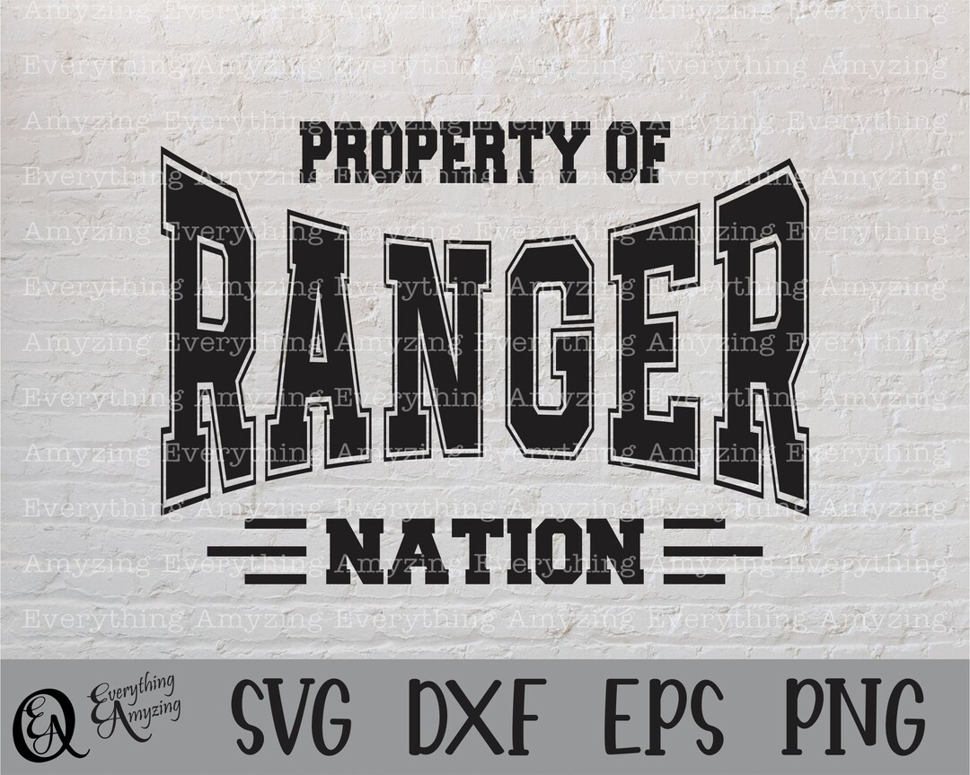 Ranger Nation Svg, Rangers Mascot Svg, Rangers School Spirit Svg ...