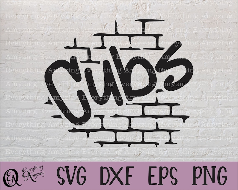 Cubs Graffiti Svg, Cubs Mascot Svg, Cub School Spirit Svg, Cubs High ...