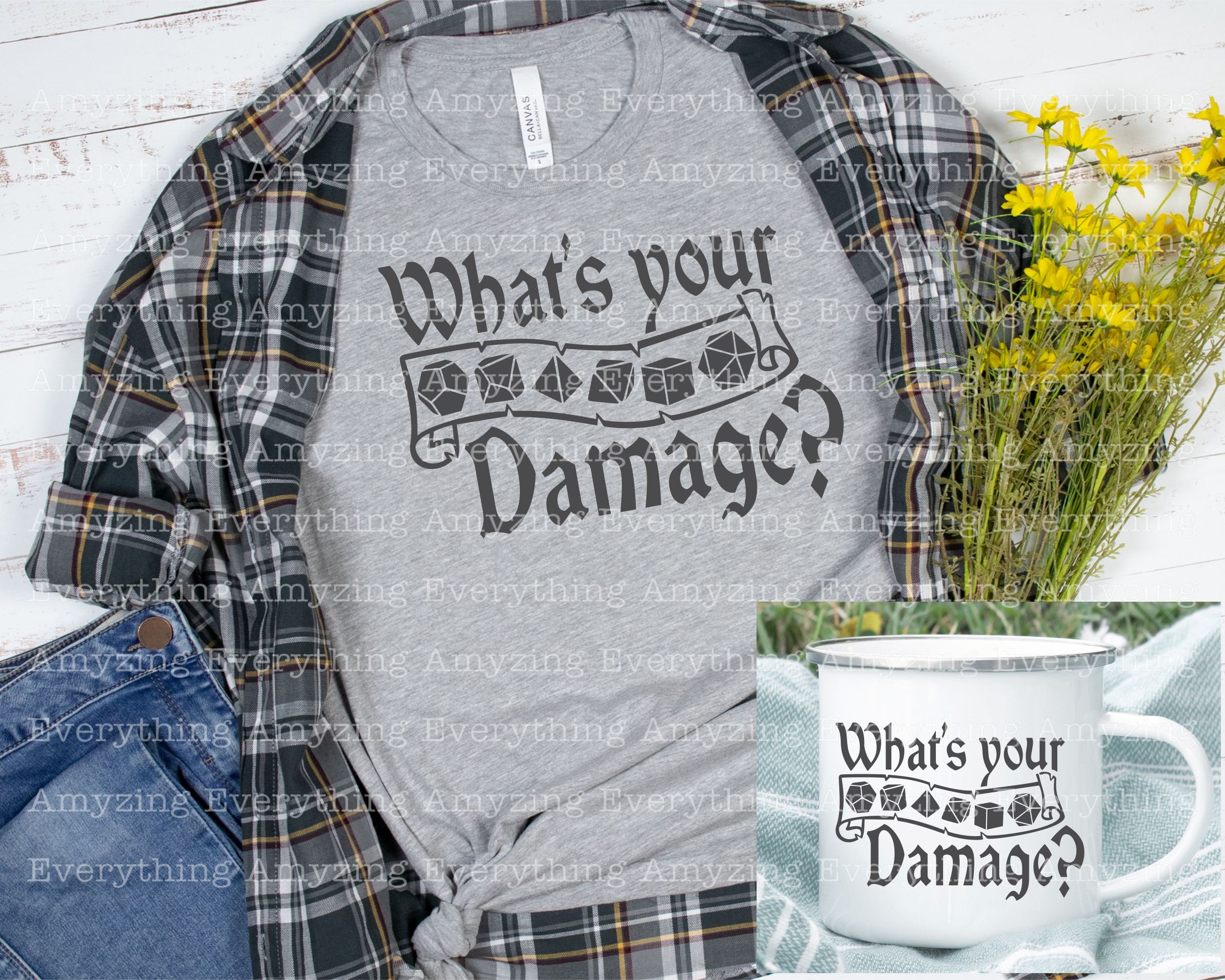 What's Your Damage Svg, Dnd Svg, Dungeon Master, Dice Svg, RPG Svg ...