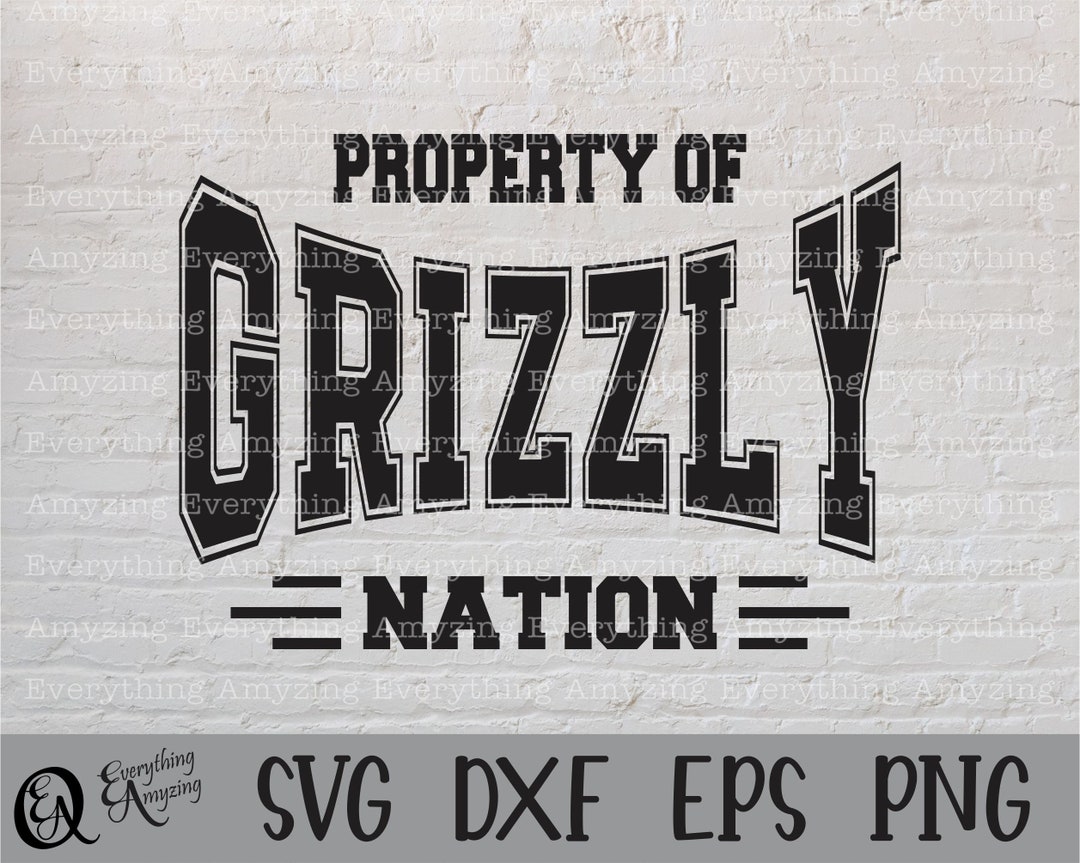 Grizzly Nation Svg, Grizzlies Mascot Svg, Grizzlies School Spirit Svg ...