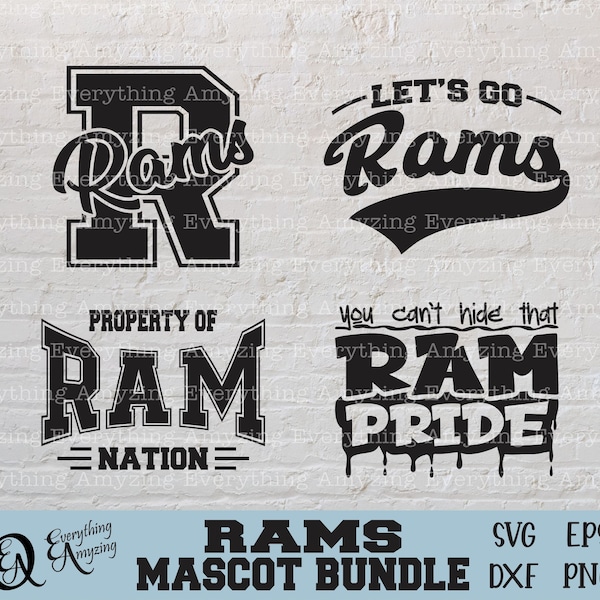 Rams Svg - Etsy