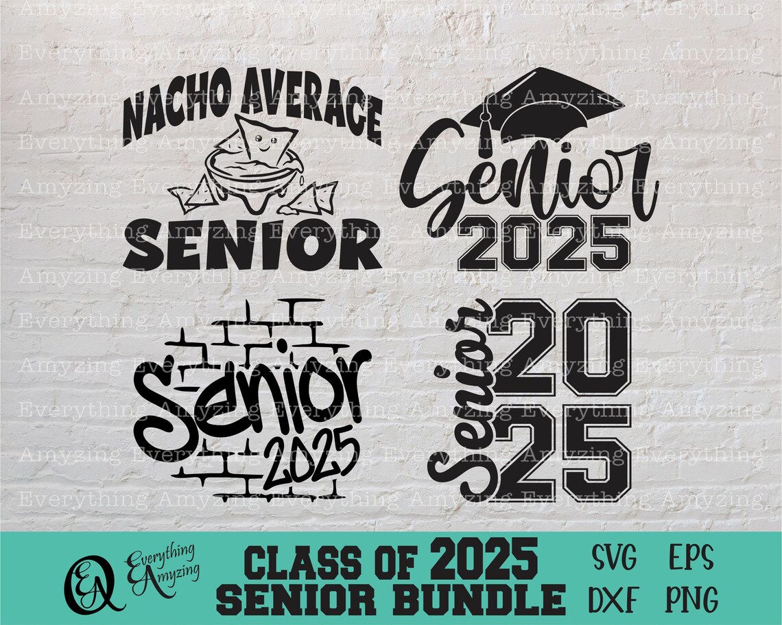 Class of 2025 Senior Bundle Svg, Senior Class Svg, Graduation Svg, High ...