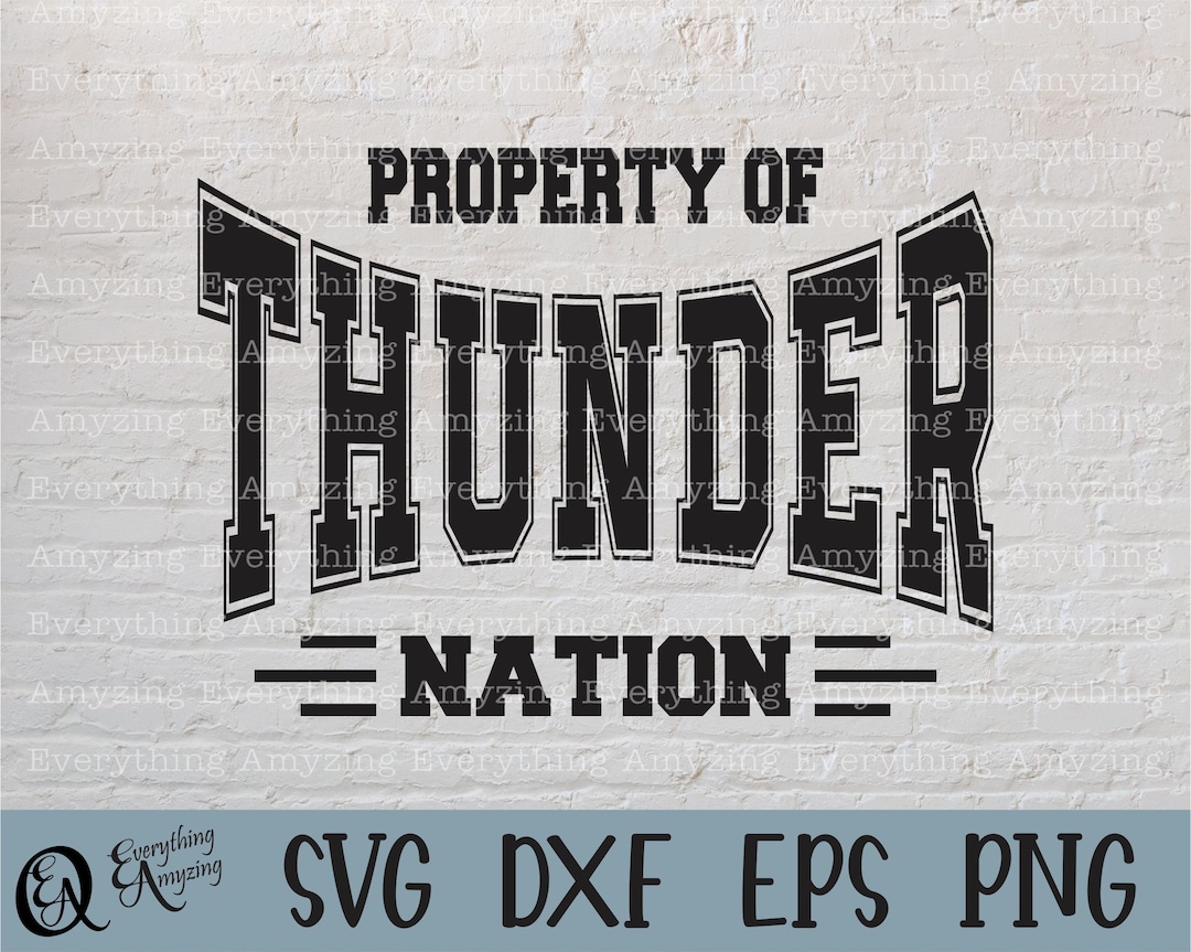 Thunder Nation Svg, Thunder Mascot Svg, Thunder School Spirit Svg ...