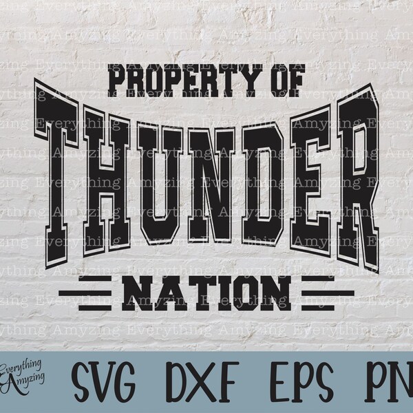 Thunder School Spirit Svg - Etsy