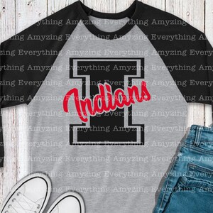 Indians Svg, Indians Mascot Svg, Indian School Spirit Svg, Indians ...