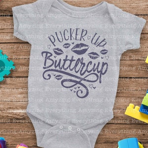 Pucker up Buttercup Svg, Funny Svg, Valentines Day Svg, Love Svg, Hugs ...