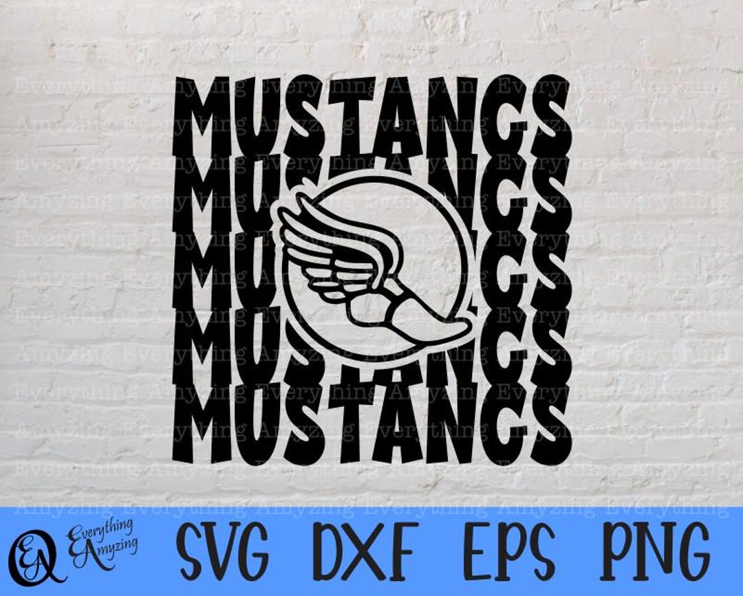 Mustangs Track Svg, Mustangs Mascot, Mustangs Cross Country, Mustangs ...