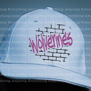 Wolverines Graffiti Svg, Wolverines Mascot Svg, Wolverine School Spirit ...