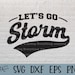Let's Go Storm Svg, Storm Mascot Svg, Storm School Spirit, Storm ...
