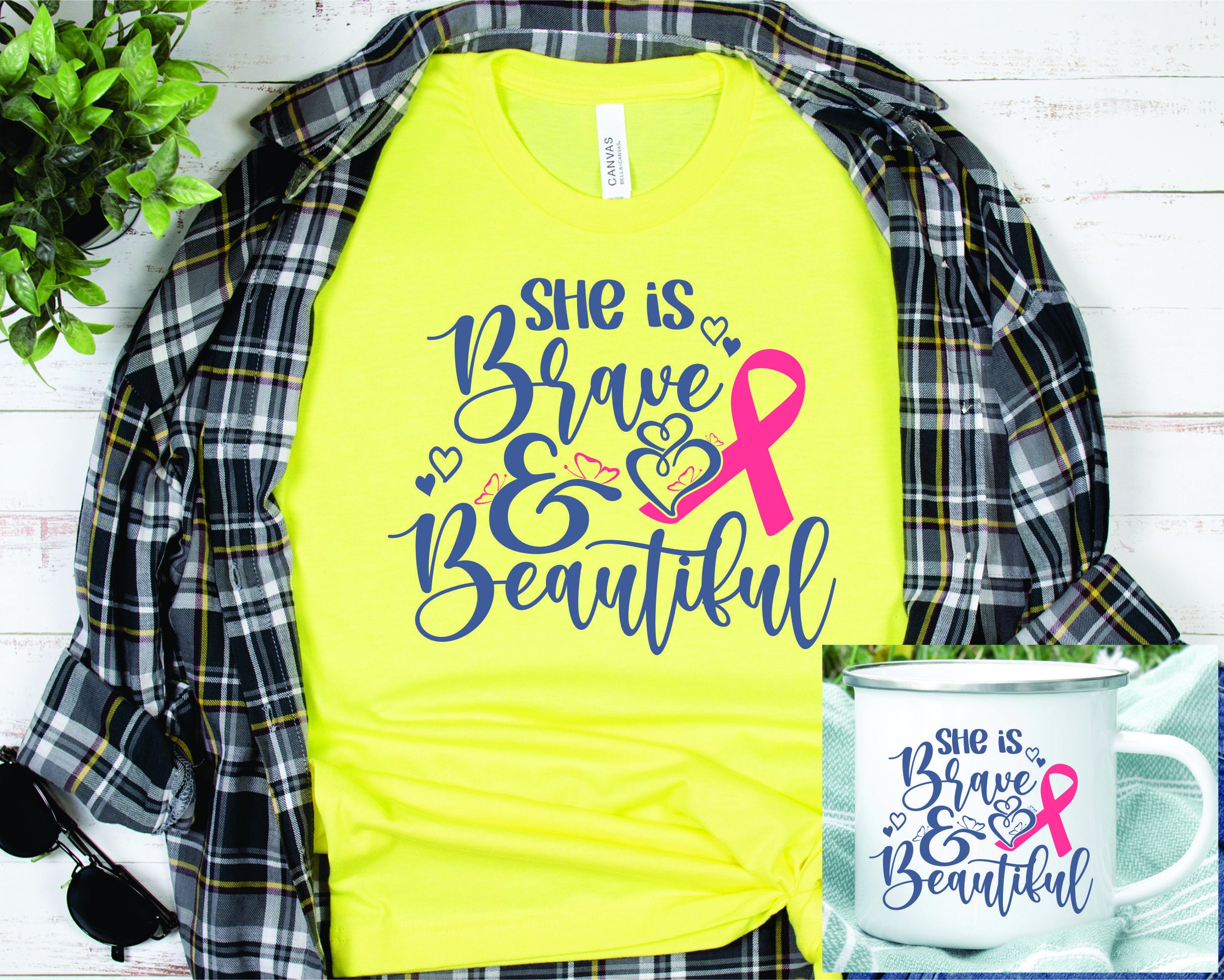 She is Brave and Beautiful Svg Cancer Awareness Svg Cancer - Etsy