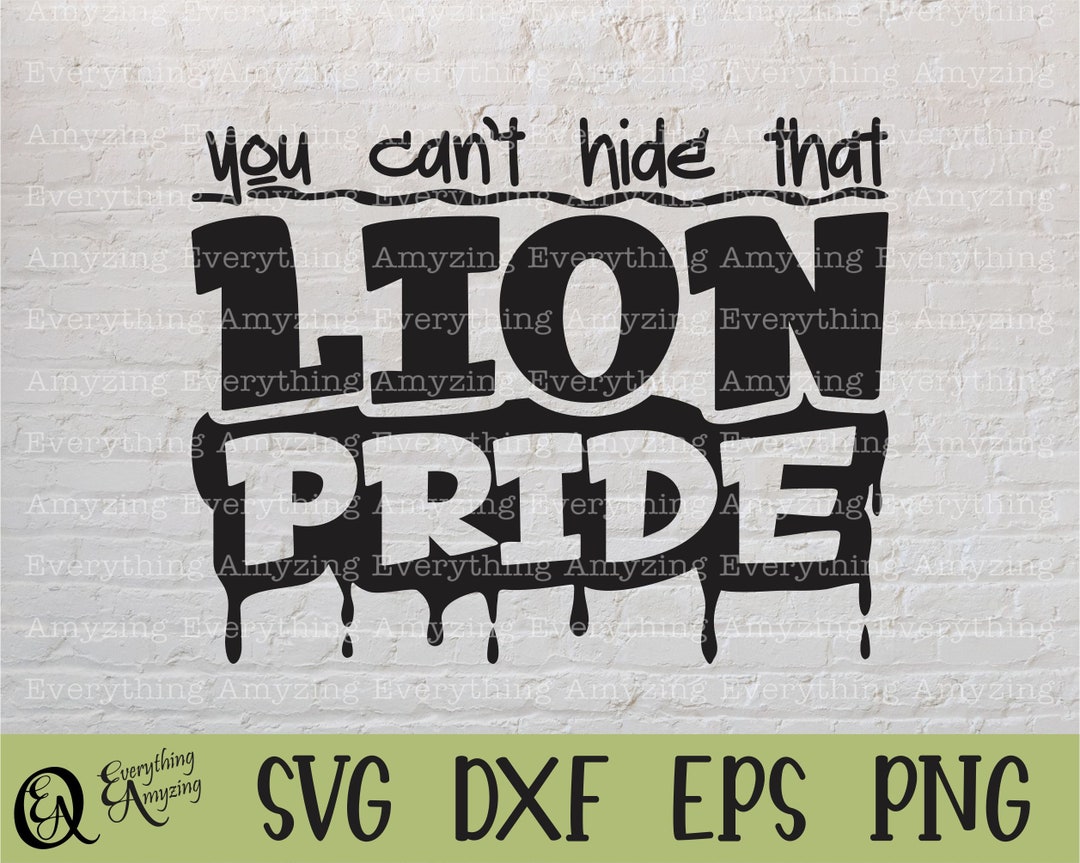 Lion Pride Svg, Lions Mascot Svg, Lions School Spirit Svg, Lions Cheerleading Svg, Lions Team ...