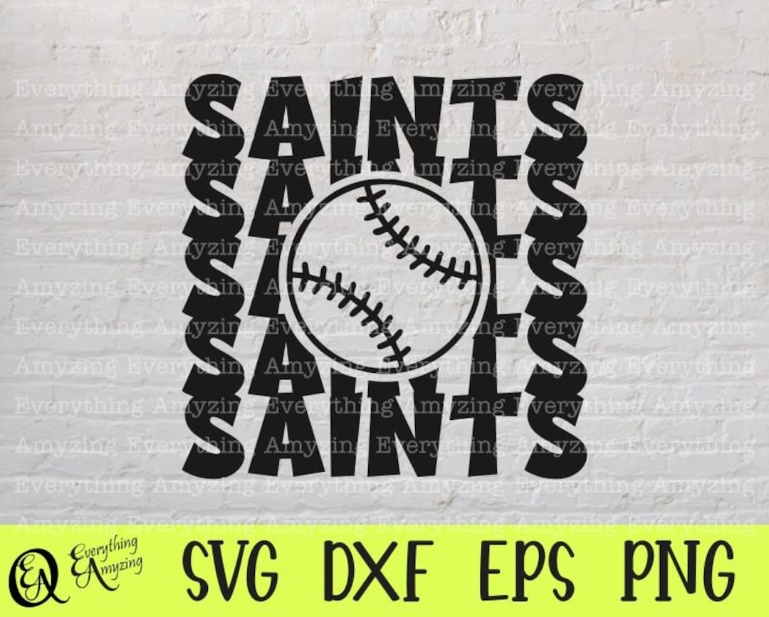 Saints Baseball Svg, Saints Mascot Svg, Saints School Baseball, Saints ...