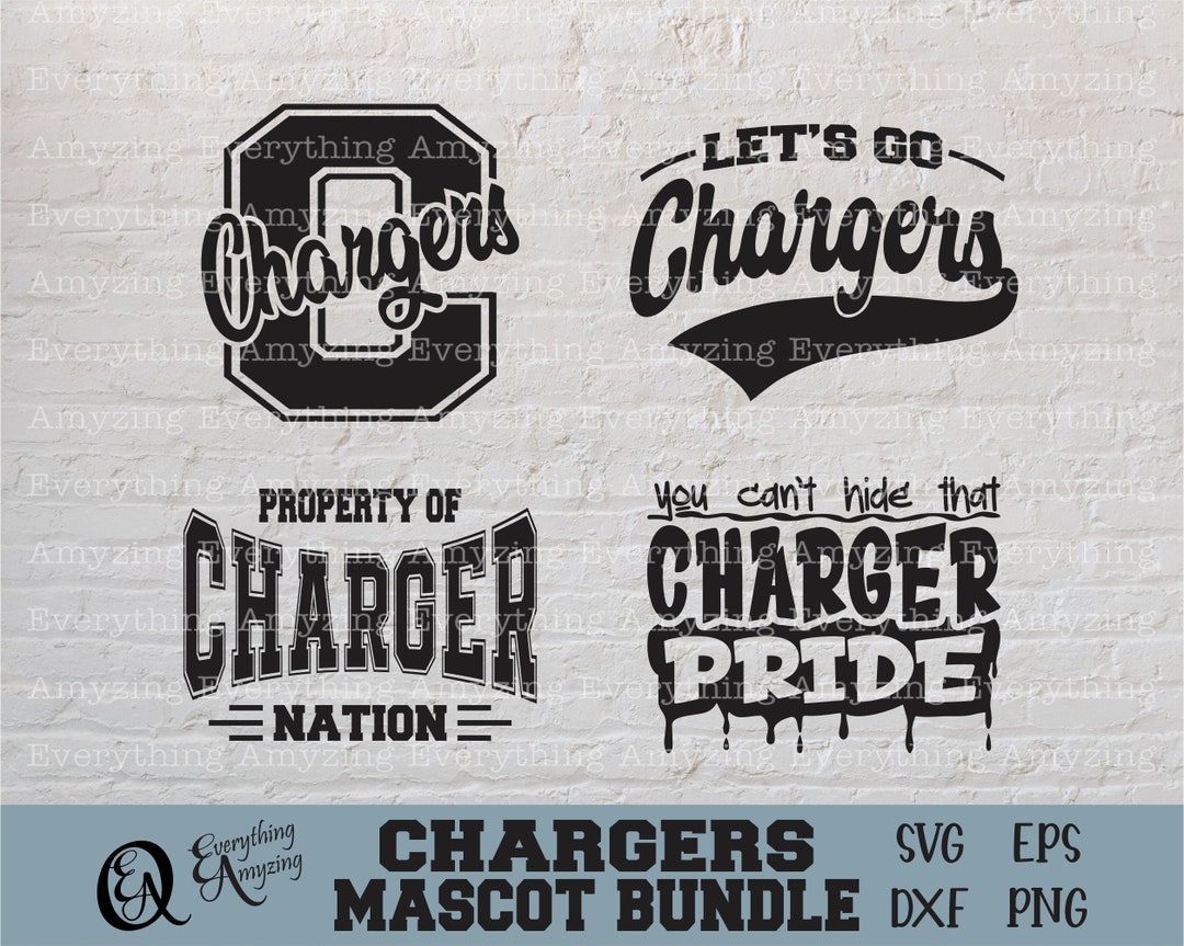 Chargers Mascot Bundle Svg, Chargers School Spirit Svg, Chargers ...