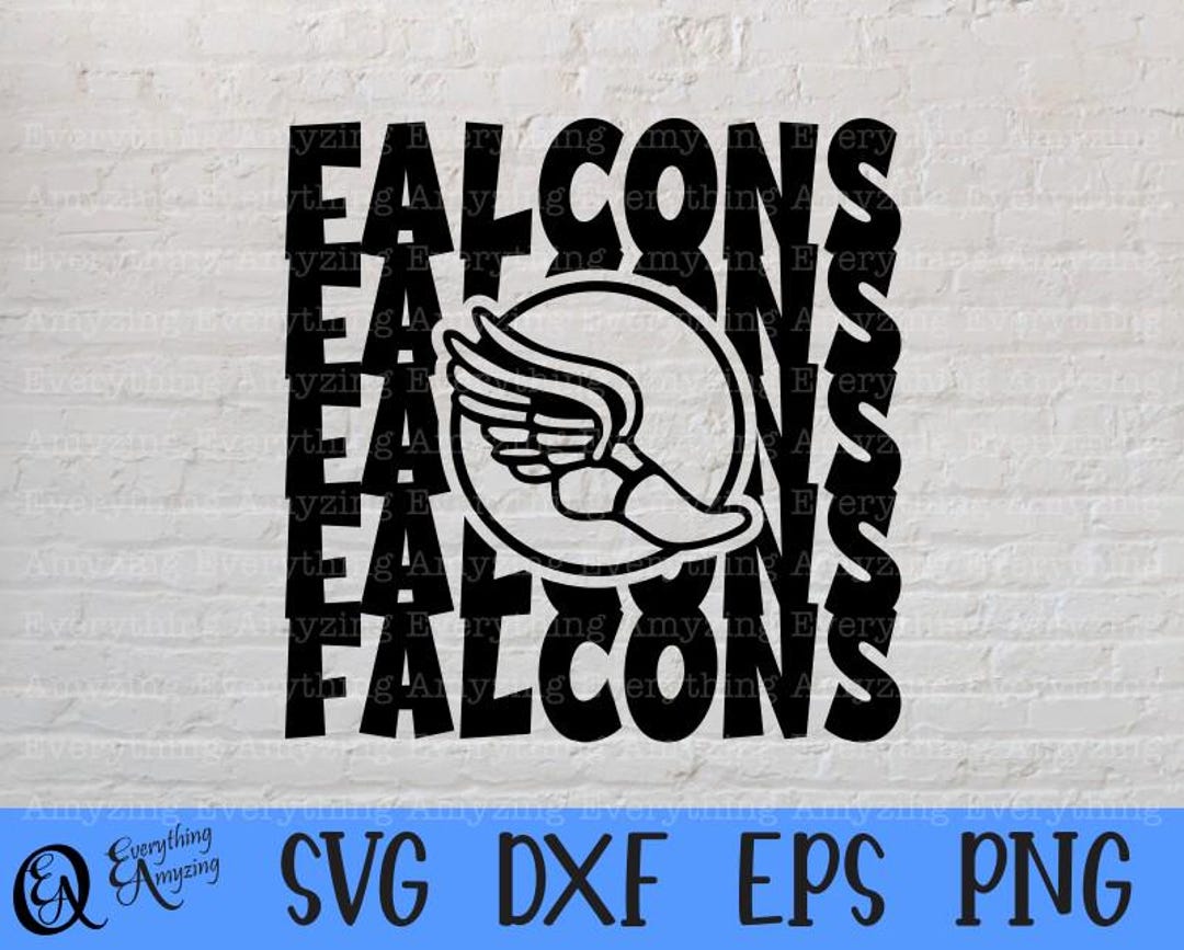Falcons Track Svg, Falcons Mascot Svg, Falcons Cross Country, Falcons ...
