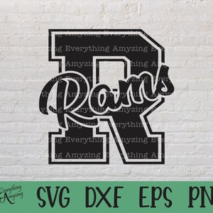 Rams Svg, Rams Mascot Svg, Rams School Spirit Svg, Rams Cheerleading ...