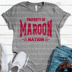 Maroon Nation Svg, Maroons Mascot Svg, Maroons School Spirit Svg ...