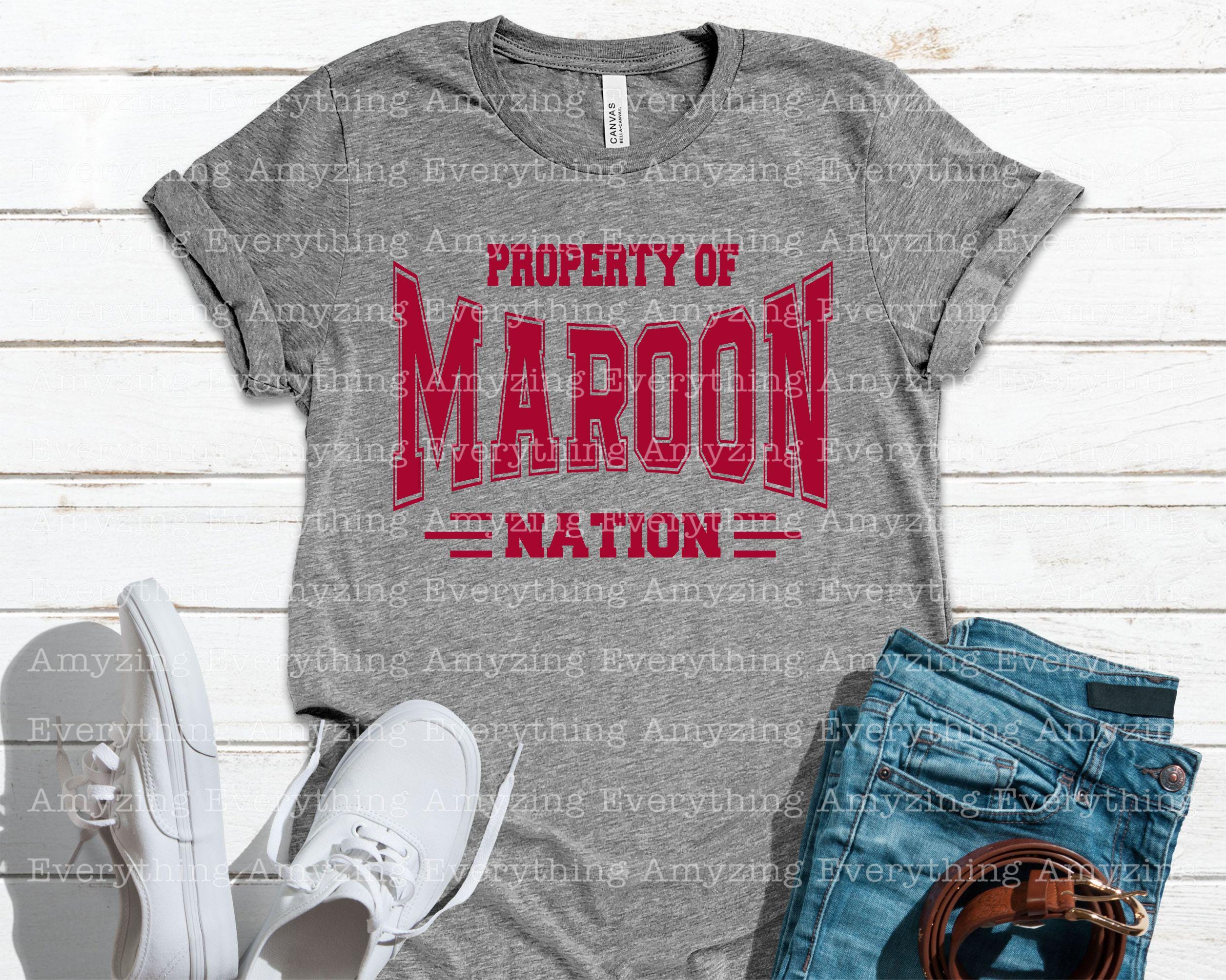 Maroon Nation Svg, Maroons Mascot Svg, Maroons School Spirit Svg ...