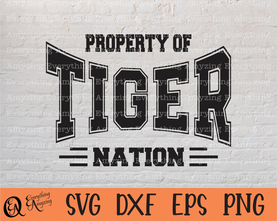 Tiger Nation Svg, Tigers Mascot Svg, Tigers School Spirit Svg, Tigers ...